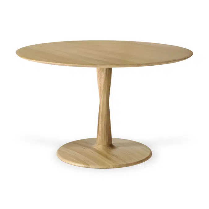 BIM objects - Free download! Torsion table - varnished oak - round ...