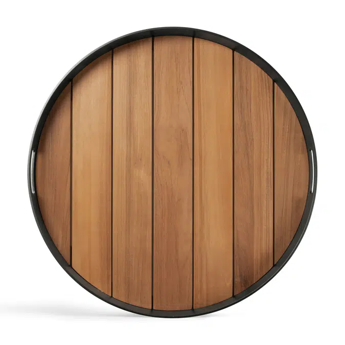 BIM objects - Free download! Core outdoor tray - teak - round - L - 61 ...
