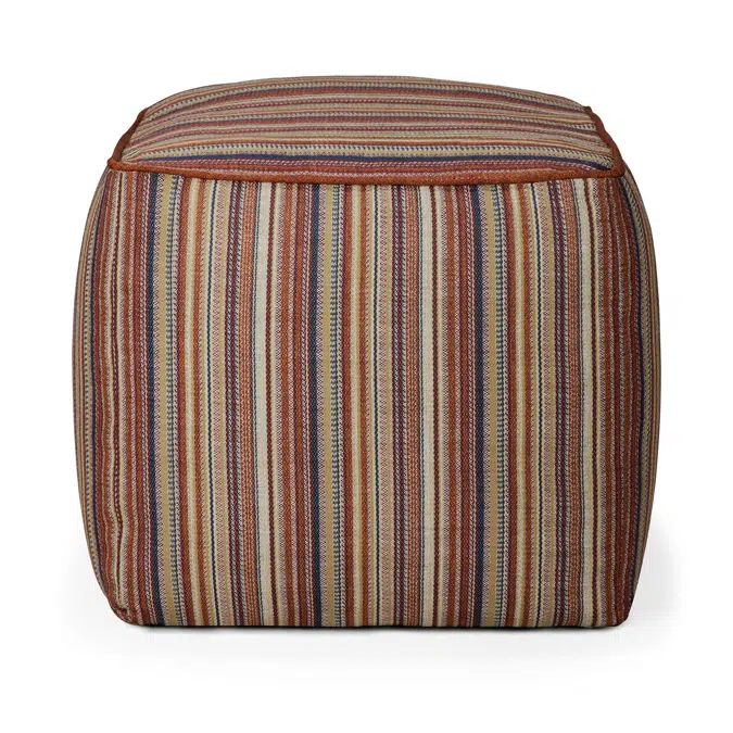 BIM objects - Free download! Zahara outdoor pouf - Terra Stripe fabric ...