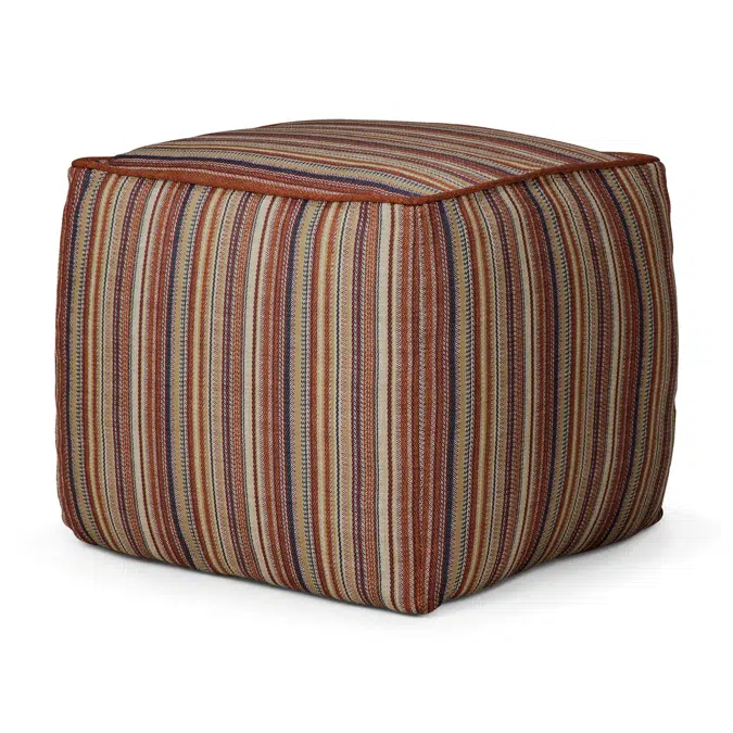 BIM objects - Free download! Zahara outdoor pouf - Terra Stripe fabric ...