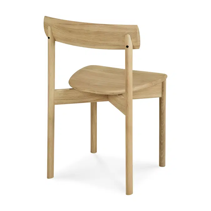 BIM objects - Free download! Risu chair - varnished oak - 48x48x77 cm ...