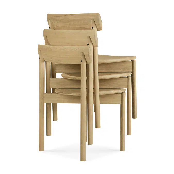 BIM objects - Free download! Risu chair - varnished oak - 48x48x77 cm ...