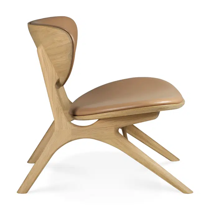 BIM objects - Free download! Eye lounge chair - varnished oak - Sienna ...
