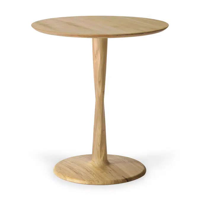 BIM objects - Free download! Torsion table - varnished oak - round ...