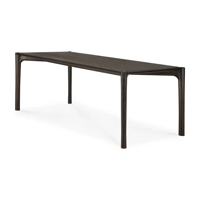 BIM objects - Free download! PI table - varnished teak - dark brown ...