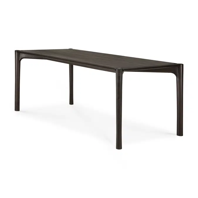 BIM objects - Free download! PI table - varnished teak - dark brown ...