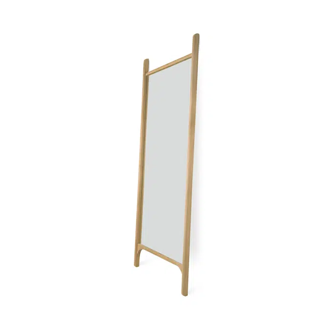 BIM objects - Free download! PI floor mirror - oak frame - rectangular ...