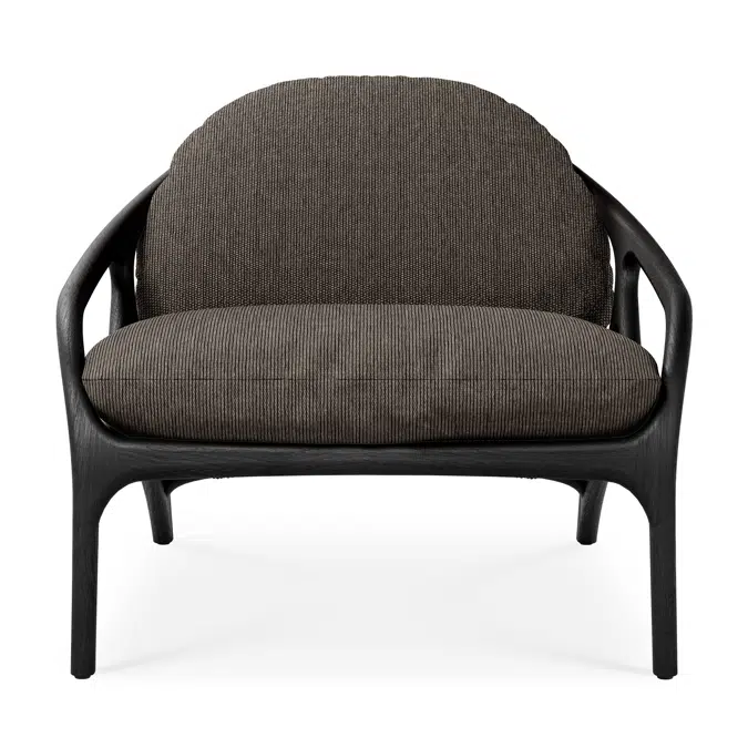 BIM objects - Free download! Vime outdoor lounge chair - varnished teak ...