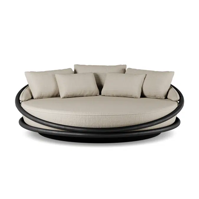 BIM objects - Free download! Solis outdoor daybed - varnished teak ...