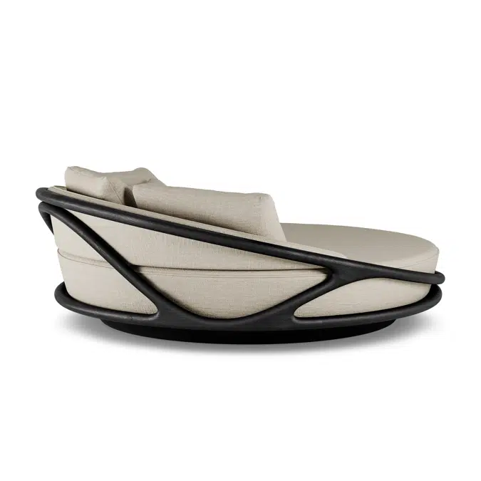 BIM objects - Free download! Solis outdoor daybed - varnished teak ...