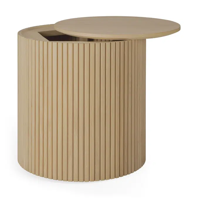 BIM objects - Free download! Roller Max side table - oak - round ...