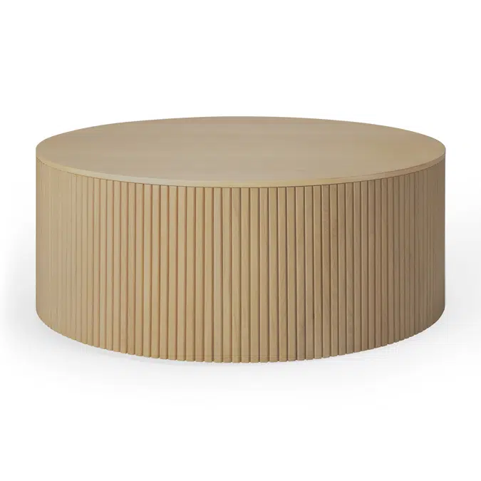 BIM objects - Free download! Roller Max coffee table - oak - round ...
