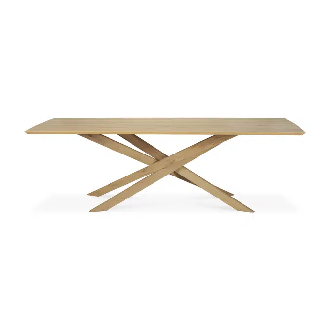 BIM objects - Free download! Mikado table - oak - rectangular ...