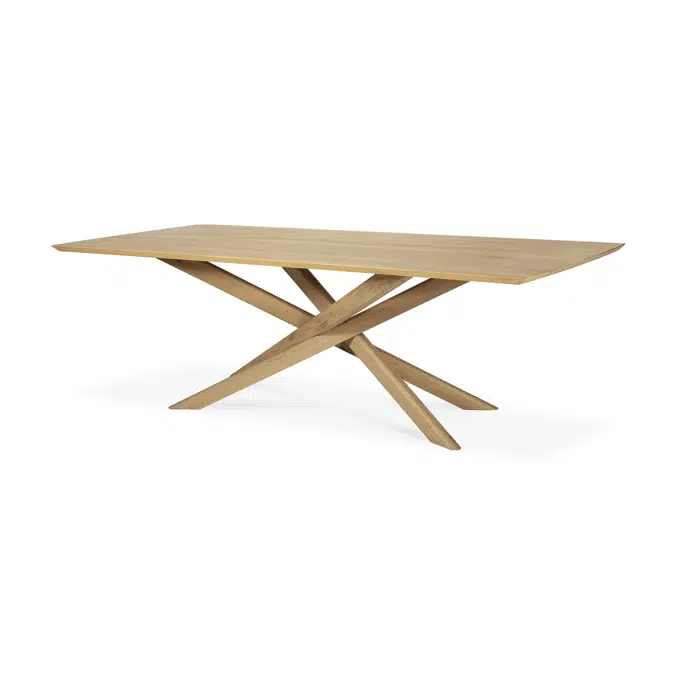 BIM objects - Free download! Mikado table - oak - rectangular ...