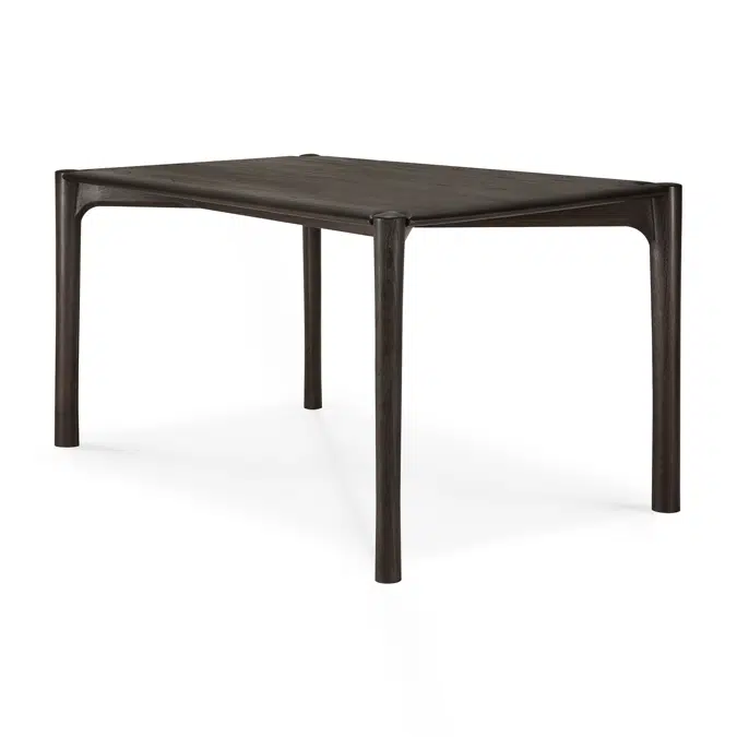 BIM objects - Free download! PI table - varnished teak - dark brown ...