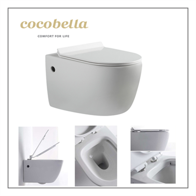 BIM objects - Free download! Wall-hung toilet | BIMobject