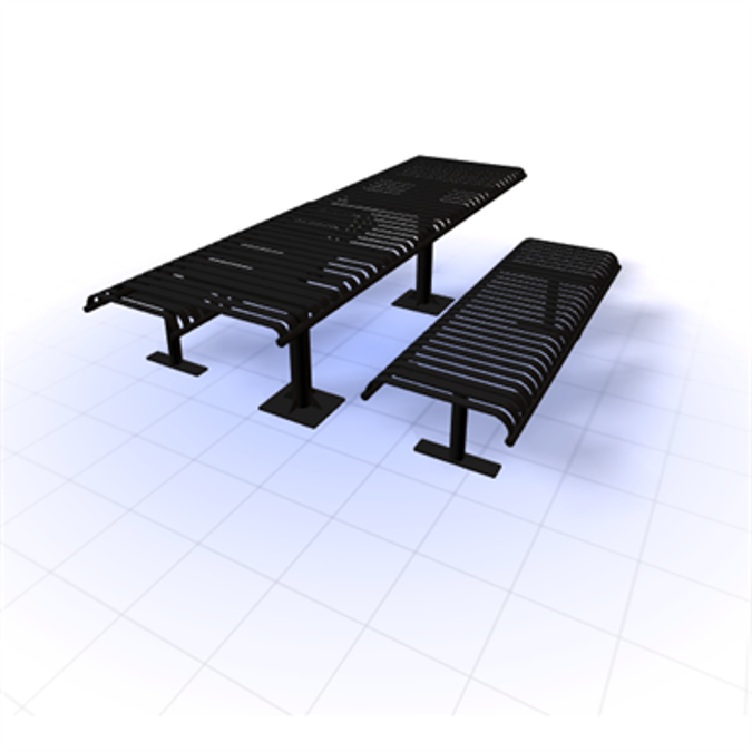 BIM objects - Free download! CityView Picnic 8ft Table | BIMobject