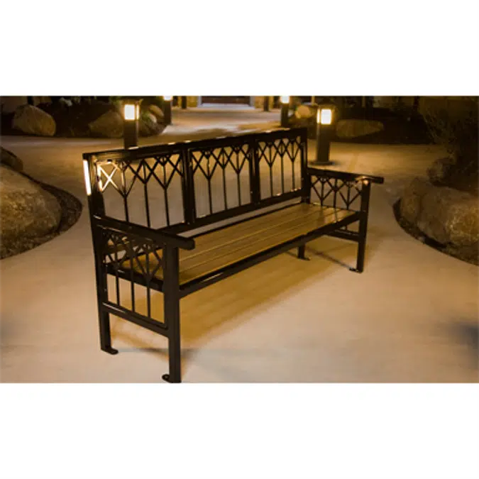 BIM objects - Free download! Banning Pattern Backless Benches | BIMobject