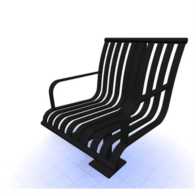 BIM objects - Free download! CityView Surface Mounted Backed Chair ...