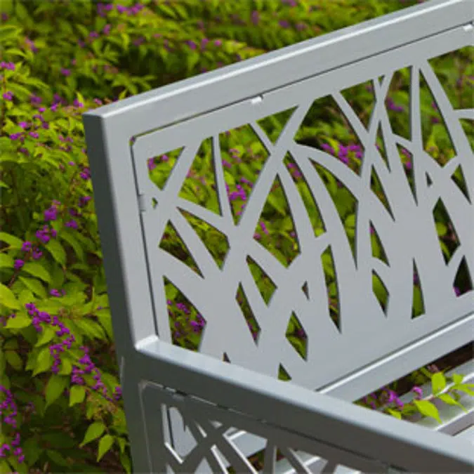 BIM objects - Free download! TallGrass Pattern Backless Benches | BIMobject