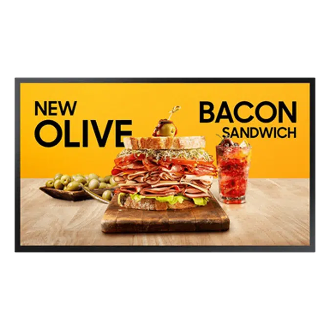 BIM objects - Free download! OM55N Outdoor Signage Display | BIMobject