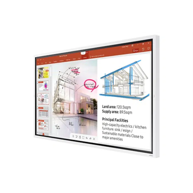 BIM objects - Free download! Samsung Flip 2 (WM65R) Interactive Signage ...
