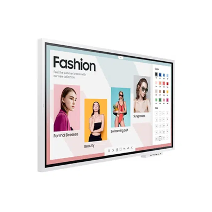 BIM objects - Free download! Samsung Flip 2 (WM65R) Interactive Signage ...