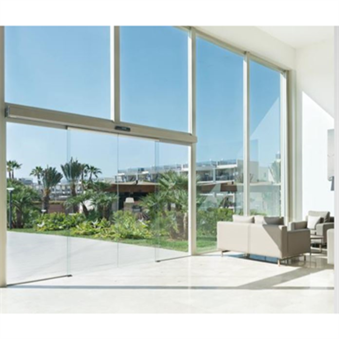 BIM objects - Free download! Automatic door - Bi-parting sliding A20-1 ...