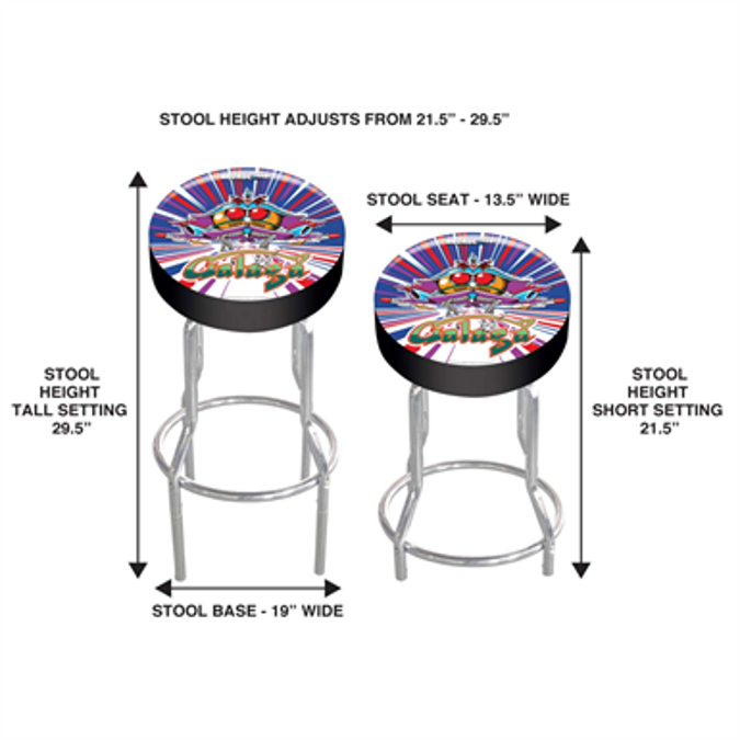 BIM objects - Free download! Stool Galaga | BIMobject