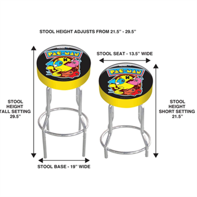BIM objects - Free download! Stool Pac-Man | BIMobject