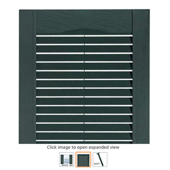 BIM objects - Free download! Standard Louver Exterior Vinyl Window ...