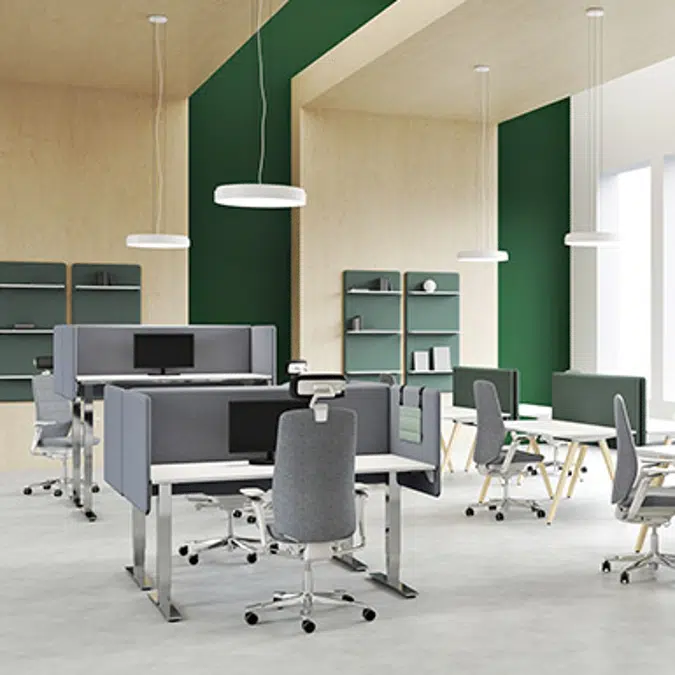 BIM objects - Free download! Vibe Desk Screen VLD200F | BIMobject