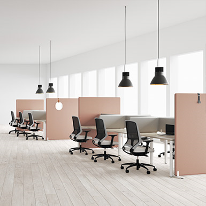 BIM objects - Free download! Vibe Desk Screen VLD180OT | BIMobject