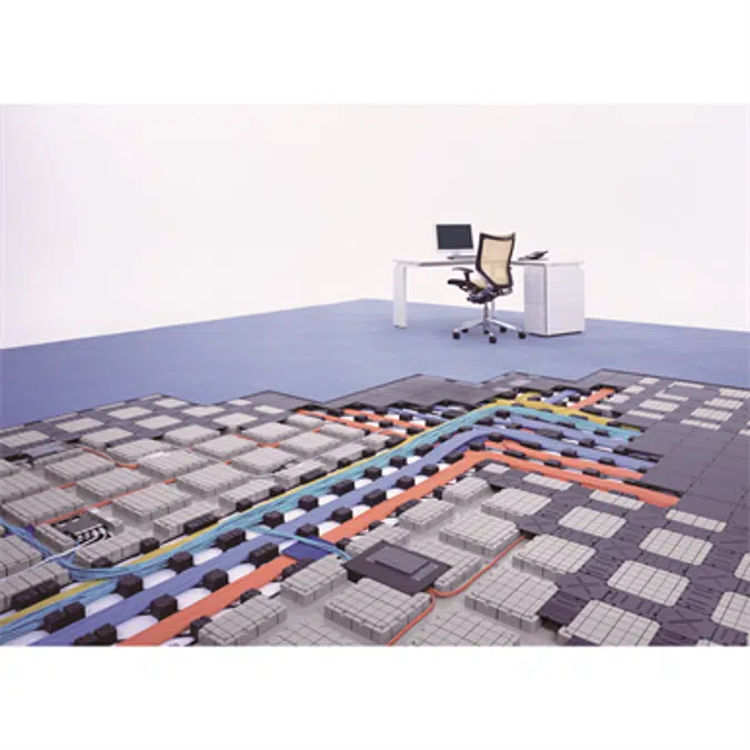 BIM objects - Free download! "Network Floor 40" Raised Access Floor ...