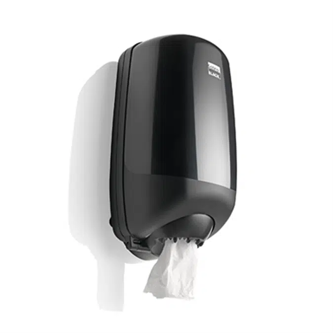 BIM objects - Free download! Satino Black wiping roll dispensers small ...