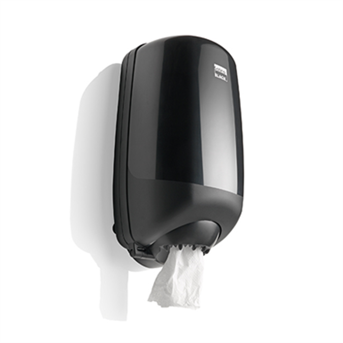 BIM objects - Free download! Satino Black wiping roll dispensers small ...