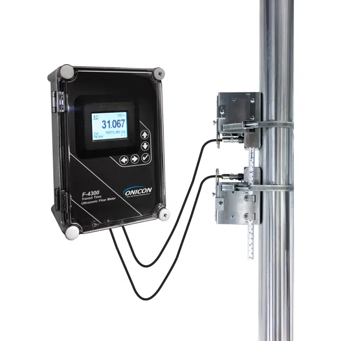 BIM objects - Free download! F-4300 Clamp-On Ultrasonic Flow Meter ...