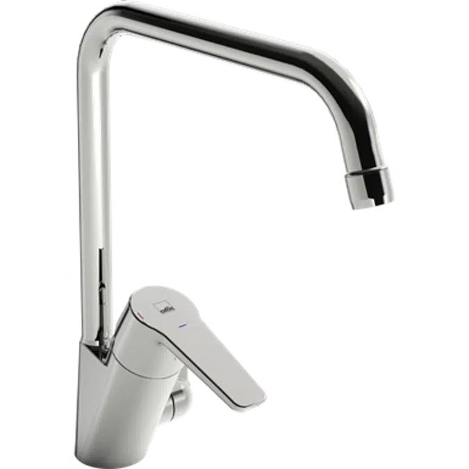 BIM objects - Free download! Oras Swea Single lever kitchen faucet with ...