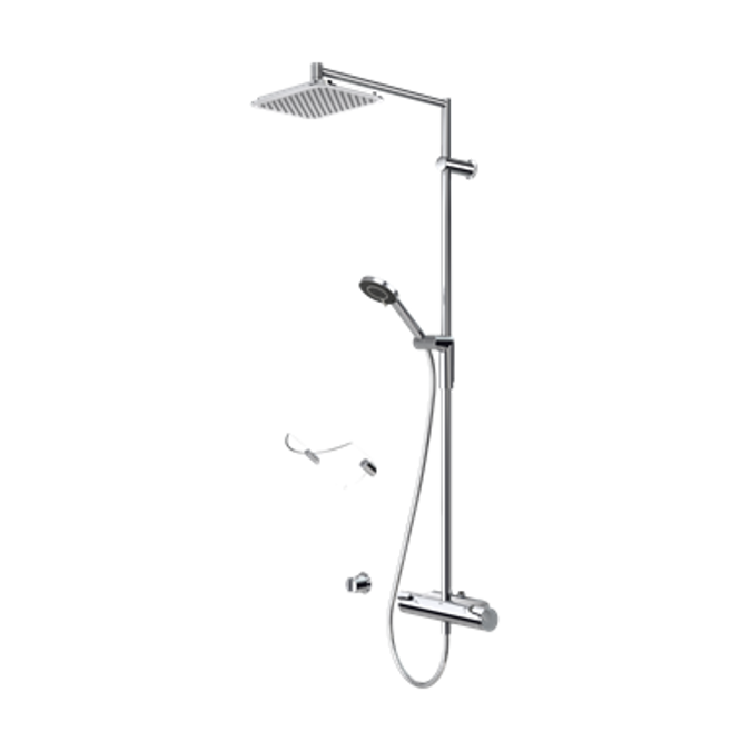 BIM objects - Free download! Oras Optima Shower system 7157 | BIMobject