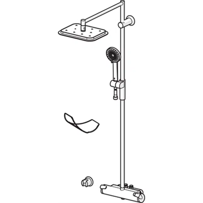 BIM objects - Free download! Oras Optima Shower system 7157 | BIMobject