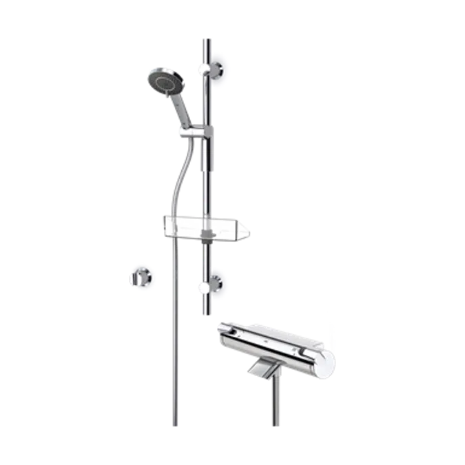 Objetos BIM - ¡Descarga gratis! Oras Optima Bath and shower faucet with ...