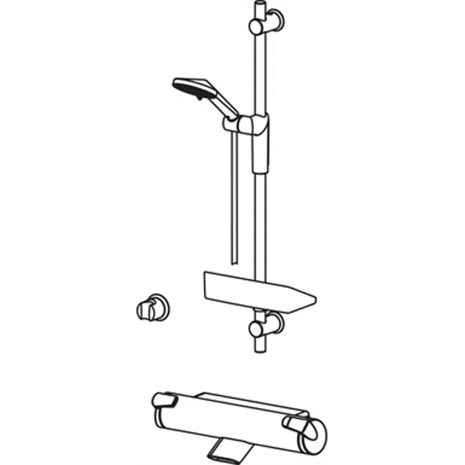 BIM objects - Free download! Oras Optima Bath and shower faucet with ...