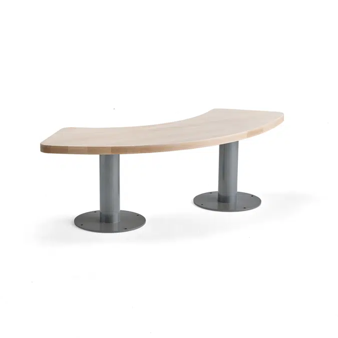 BIM objects - Free download! Concave Bench UNITE 1430x560mm | BIMobject