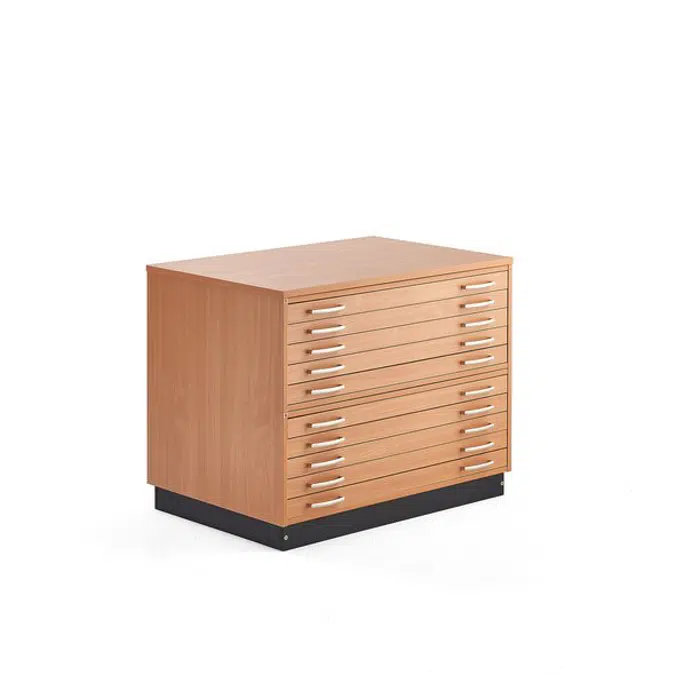 BIM objects - Free download! Drawing cabinet SKETCH A1 10 drawers ...