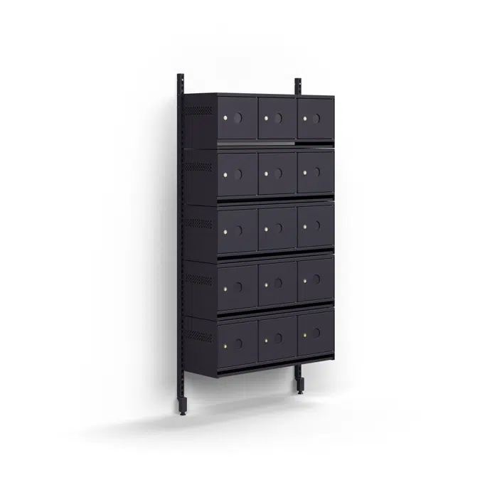 BIM objects - Free download! Shoe cabinet ENTRY, basic wall unit, 15 ...
