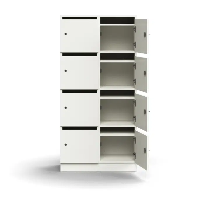 Objetos BIM - ¡Descarga gratis! Post and personal storage locker QBUS ...