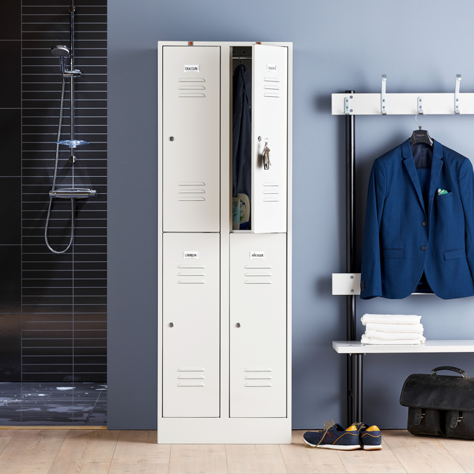 BIM objects - Free download! Clothing locker CAMPUS 4 doors ...