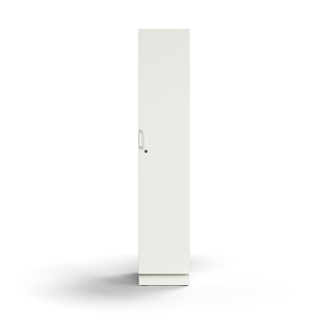 BIM objects - Free download! Lockable wardrobe QBUS, with clothes rail ...