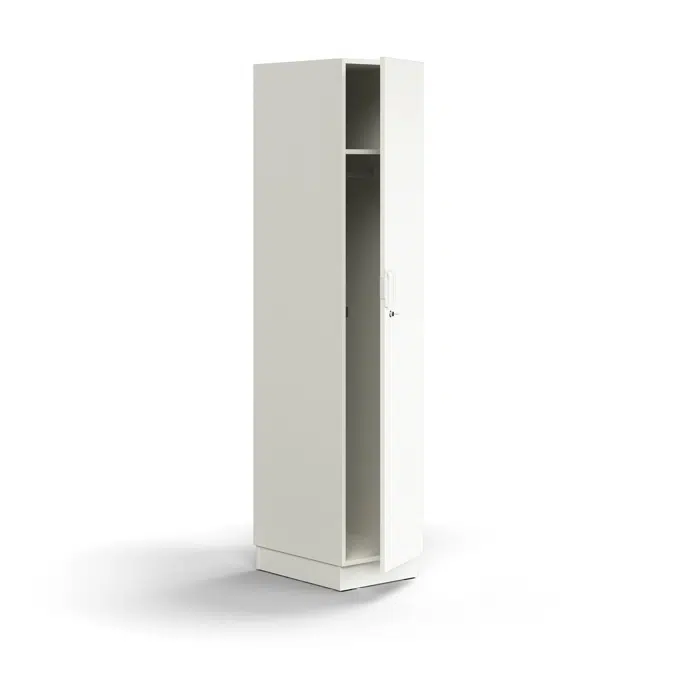 BIM objects - Free download! Lockable wardrobe QBUS, with clothes rail ...