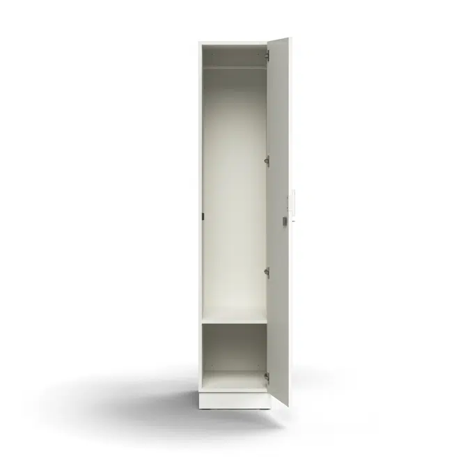 BIM objects - Free download! Lockable wardrobe QBUS, with clothes rail ...